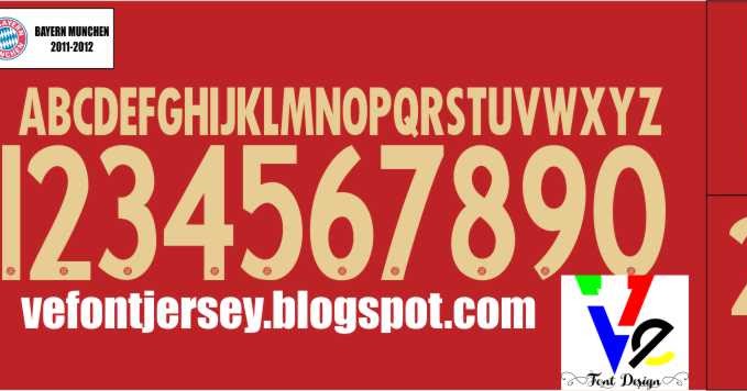 FONT BAYERN MUNICH 2011-2012 ~ font football and design
