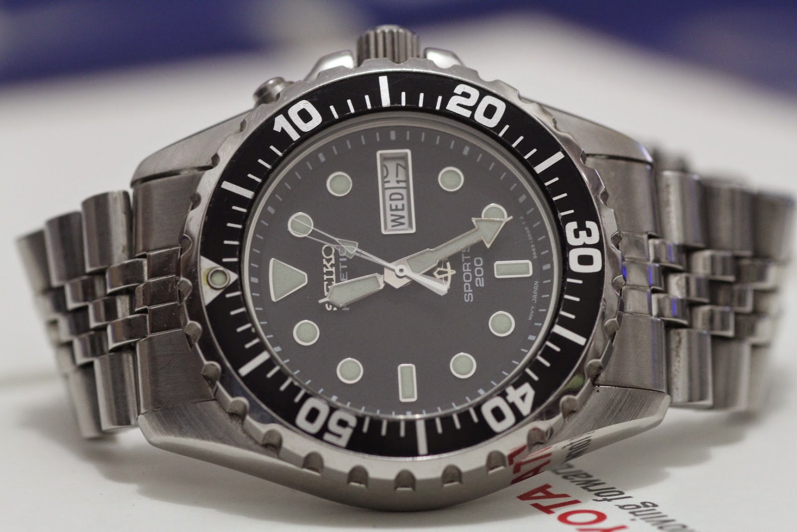 sale $ koleksi jam: SEIKO KINETIC SPORTS 200 (DIVER)..TERJUAL