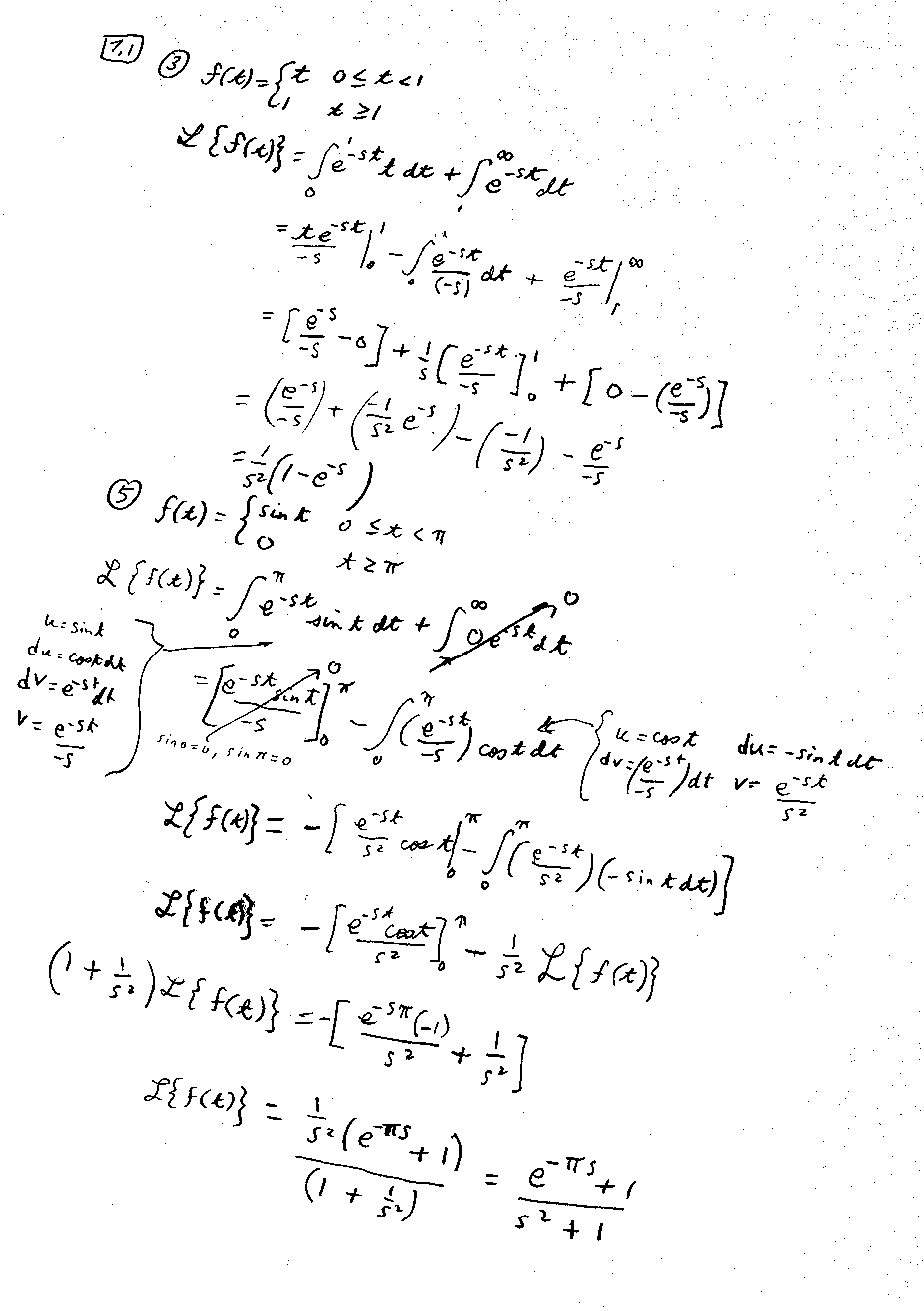 Math Class Blog: Diff Eq's: Solutions to Problems in Sections 7.1-2