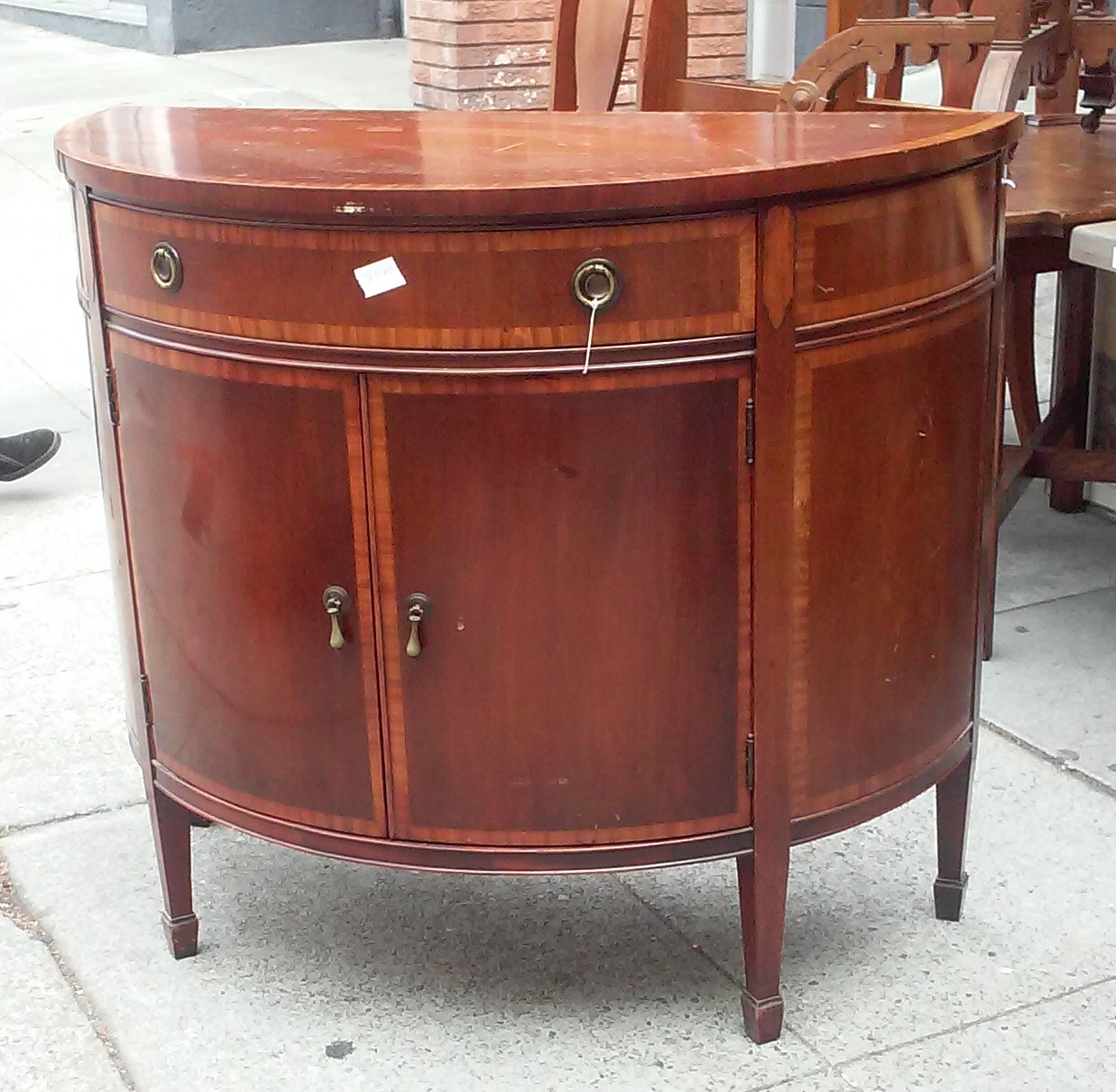 UHURU FURNITURE & COLLECTIBLES: SOLD #7770 Vintage Mahogany 3' Wide ...