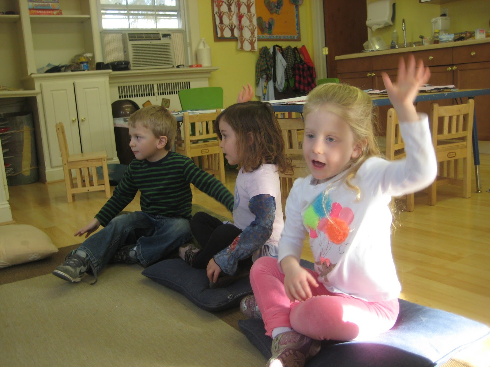 KinderGan Preschool - Pre- K class: Story time with movement