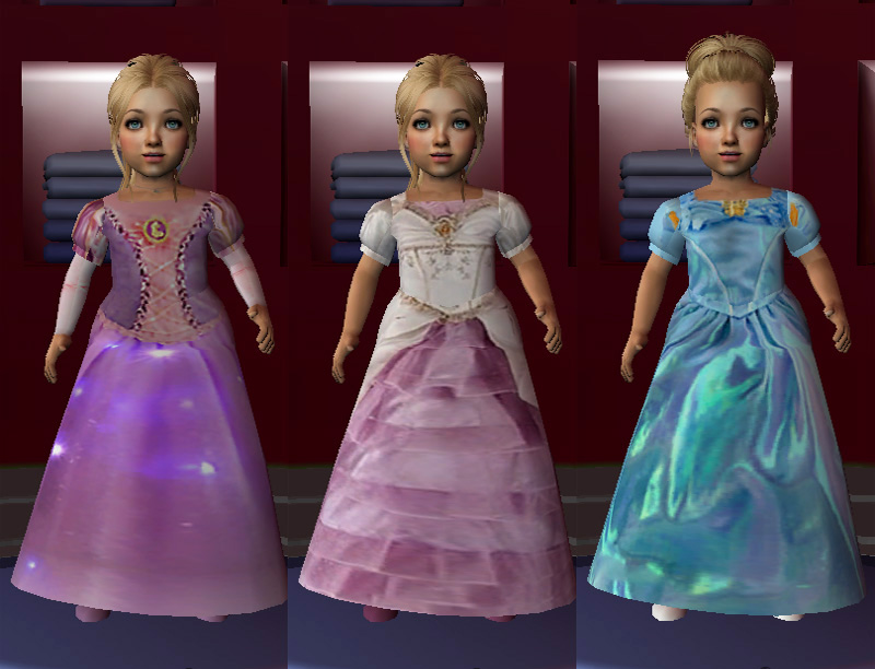 Birdgurl's Sims 2 Creations: Toddler Female Halloween Costume Collection 6