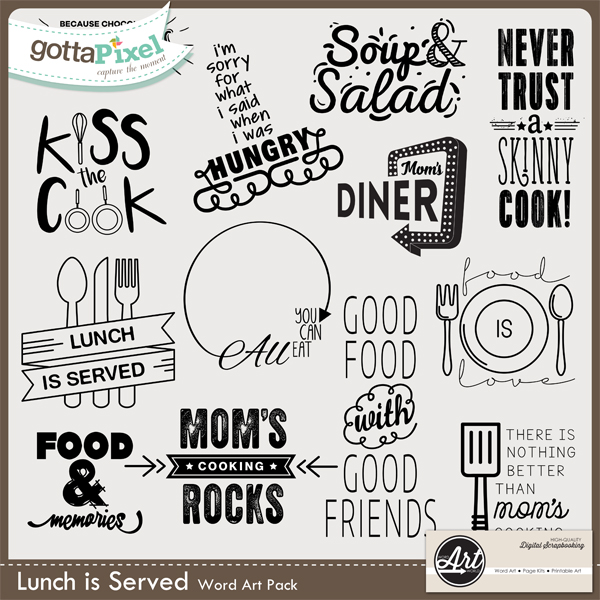 Word Art World: NEW Food-Themed Word Art + Free Word Art Pack!