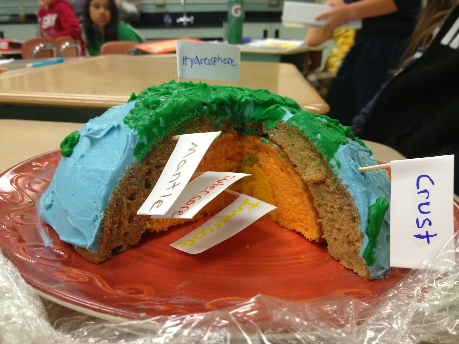 Mrs. Scott: Brendan's Layers of the Earth Cake