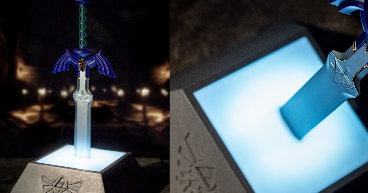 Essa luminária do pedestal da Master Sword vai iluminar a escuridão do ...