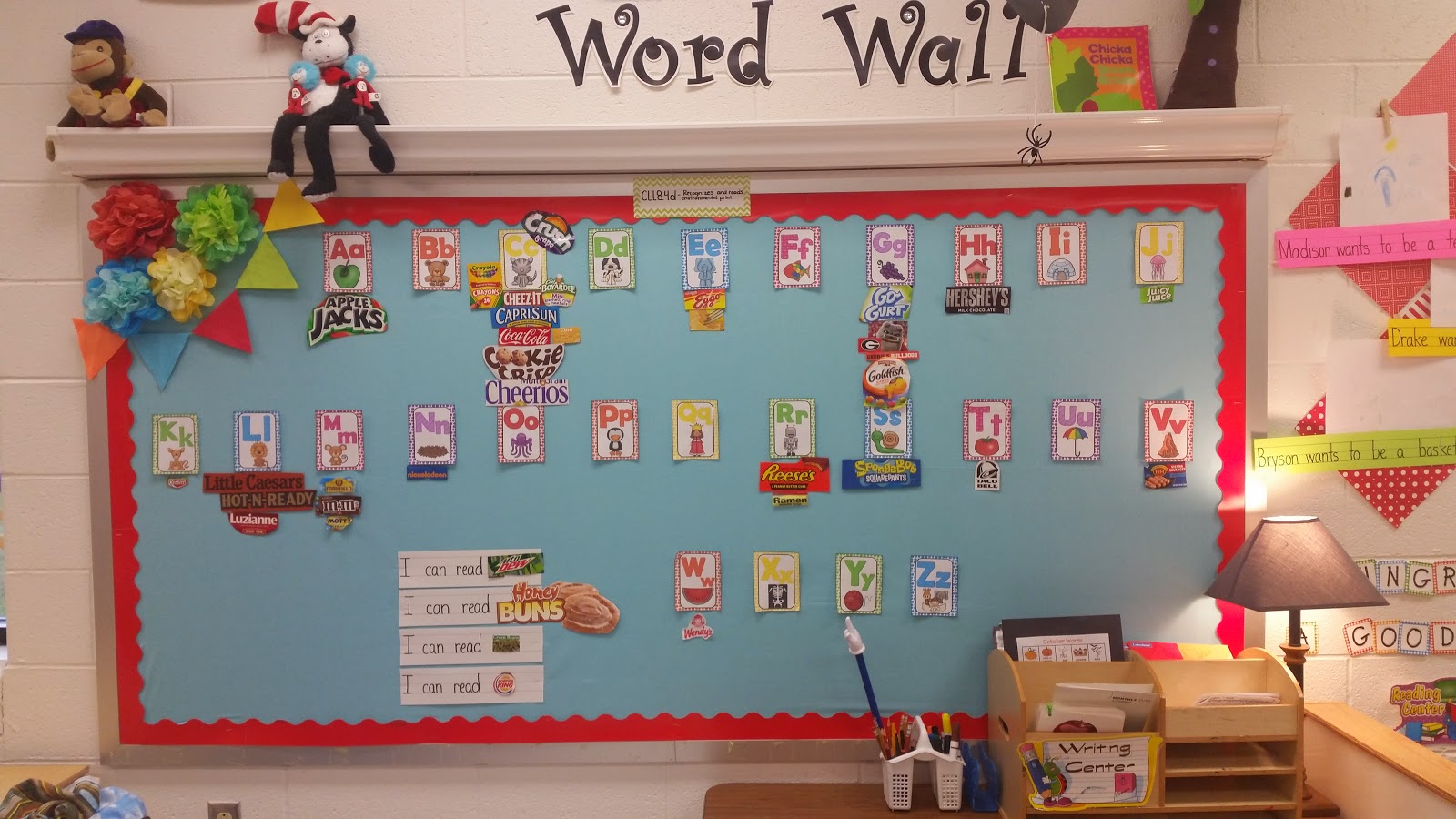 Crayons, Class, and Teacher Sass: Environmental Print Word Wall
