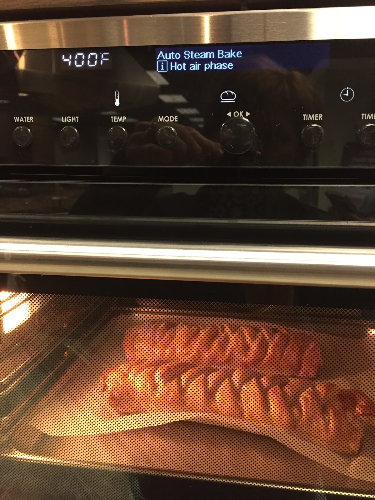 Steam oven cooking: 2016