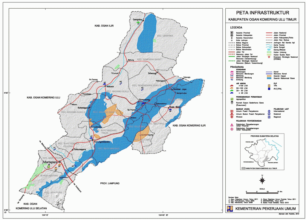 OGAN KOMERING ULU TIMUR | PATOKAN JALAN SUMSEL