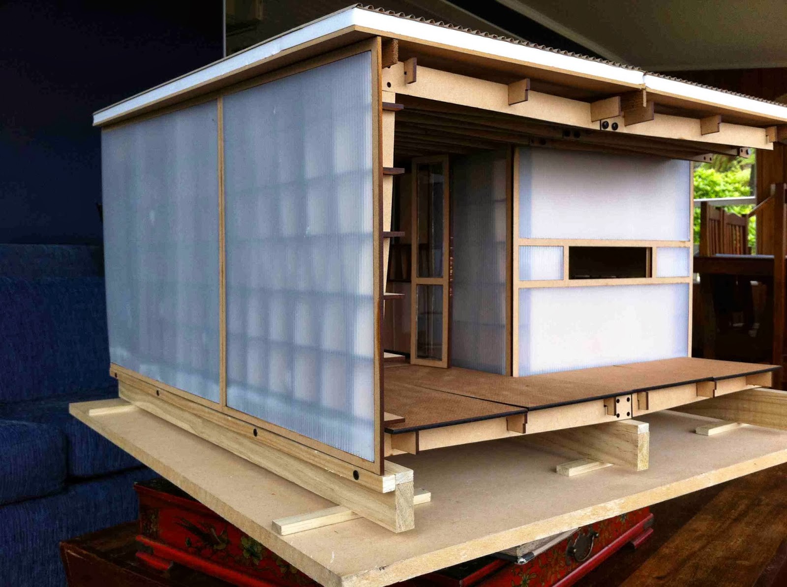 CLICK-RAFT: click-raft design development - cnc fabricated scale model