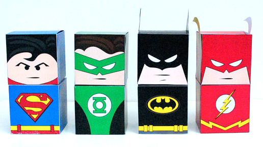 Free Printable Superheroes Cube Boxes. - Oh My Fiesta! for Geeks