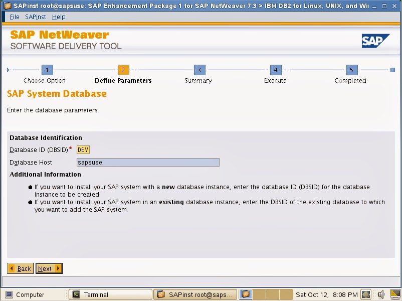 SAP Installation in Linux Step-by-step (Part 3)