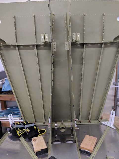 Damazio family's RV-10 project: Forward fuselage ready to attach