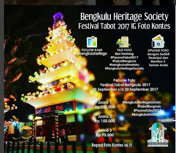 Festival Tabot, Festival Tahunan Bengkulu | Elva Nasira