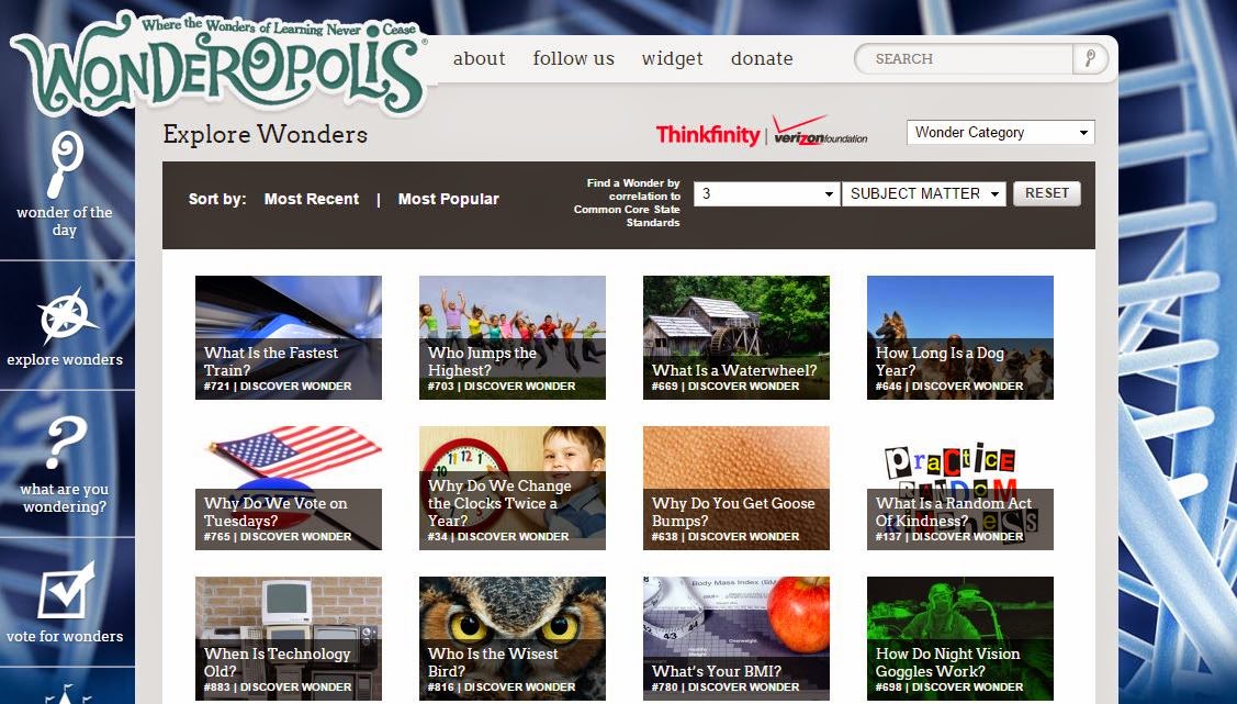 Wonderopolis - Have you heard of it? - Owl-ways Be Inspired