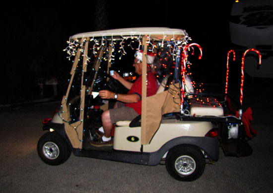 Captain Jim: Lighted Golf Cart Parade...