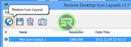 ReIcon - Restore Desktop Icon Layouts - SolutionRider- One Stop ...