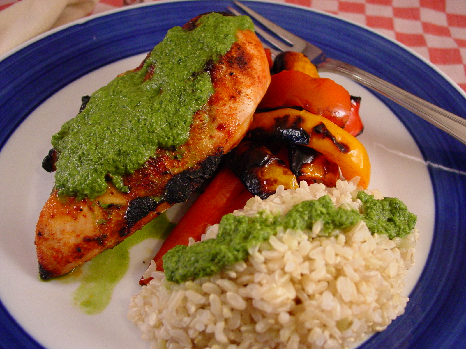 Judy and Barry, Cooking D'Lites: Grilled Chicken with Tri-Color Peppers ...