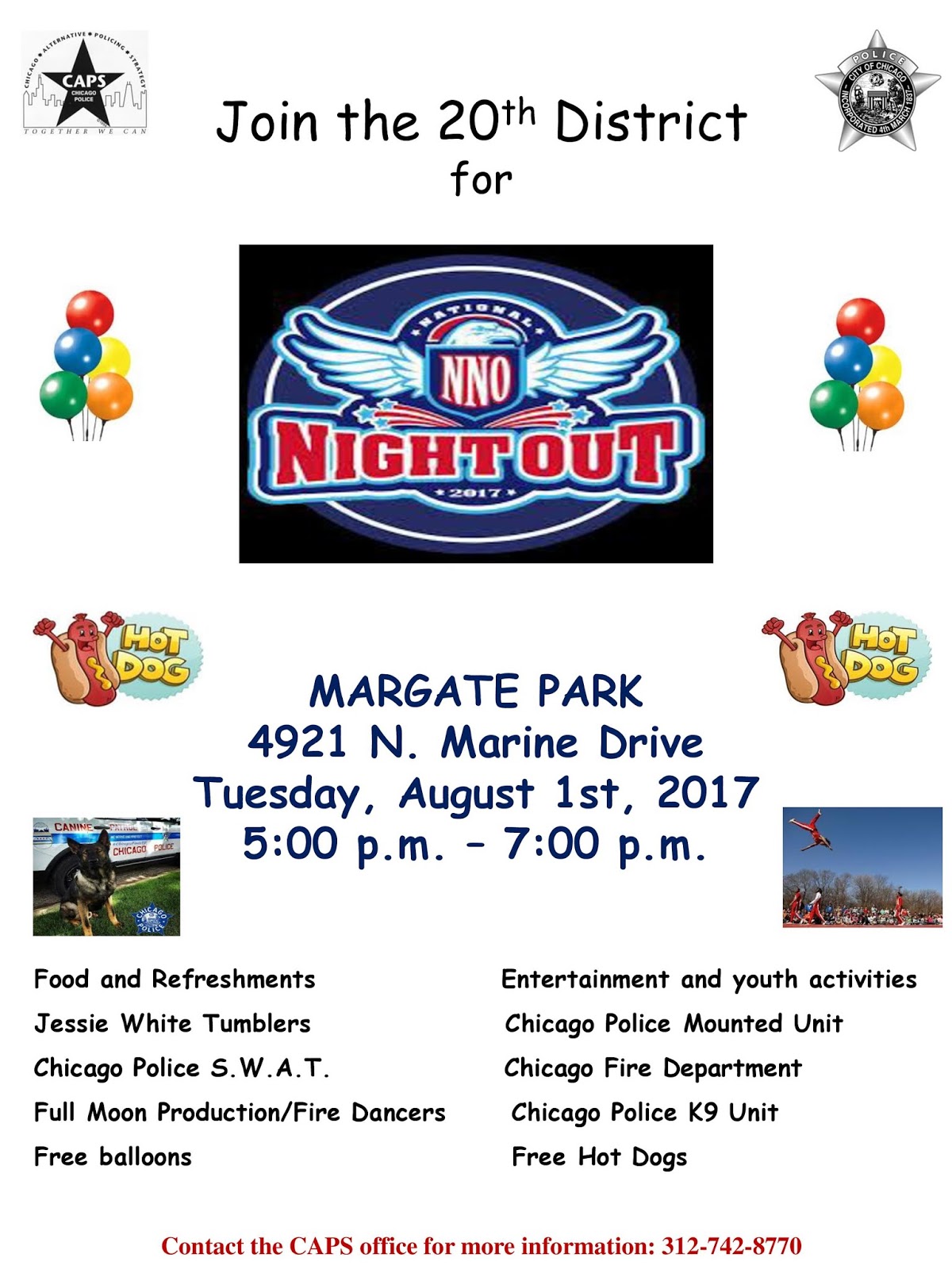 Uptown Update: National Night Out Is Tuesday: 20th District Event
