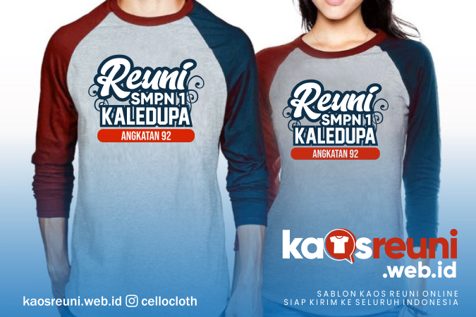 Desain Kaos Reuni SMPN 1 KELEDUPA - Kaos Reuni - KAOS REUNI ONLINE