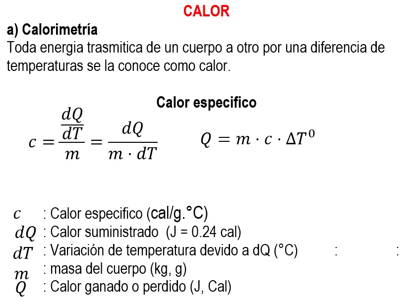 CALORIMETRÍA