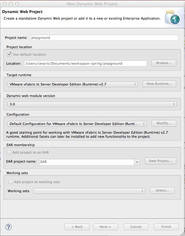 DataNode: Adding Custom Build Apache Tomcat to SpringSource Tool Suite