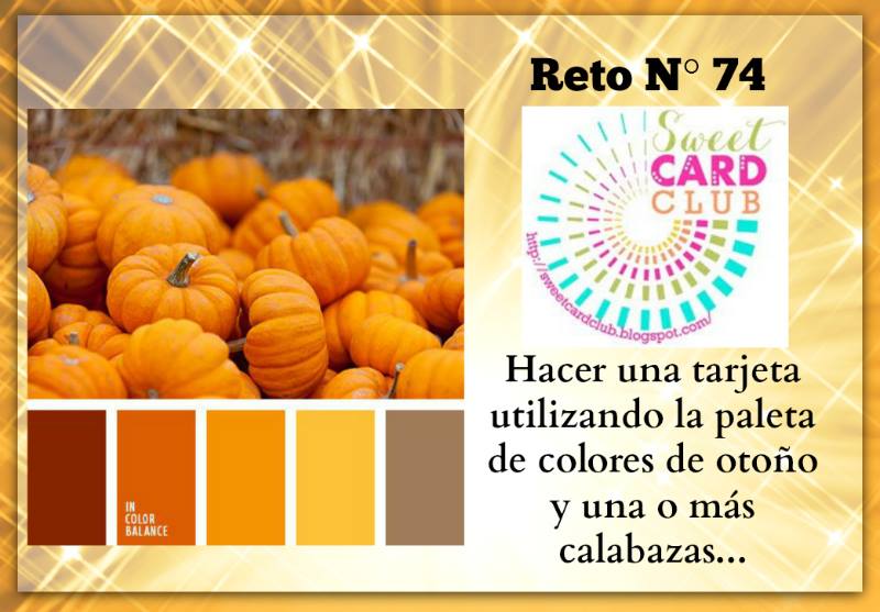 Hilda Designs: Reto Octubre en SCC: Combo Color y Calabazas