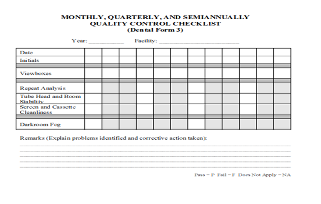 DENTAL RADIOGRAPHY : QA and QC
