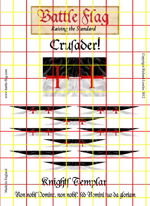 Fireforge Templar Knights Waterslide Decals and New Flag Set |Battle Flag