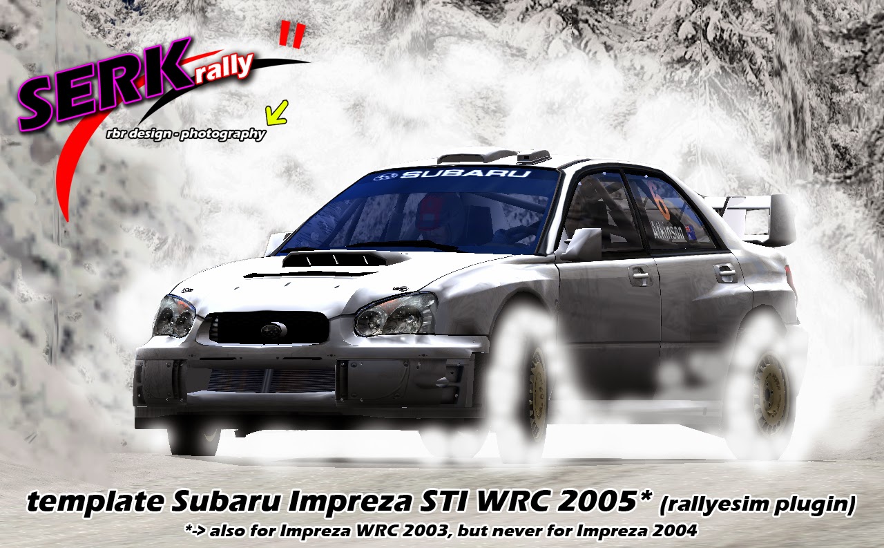 SERK rally: Templates SUBARU