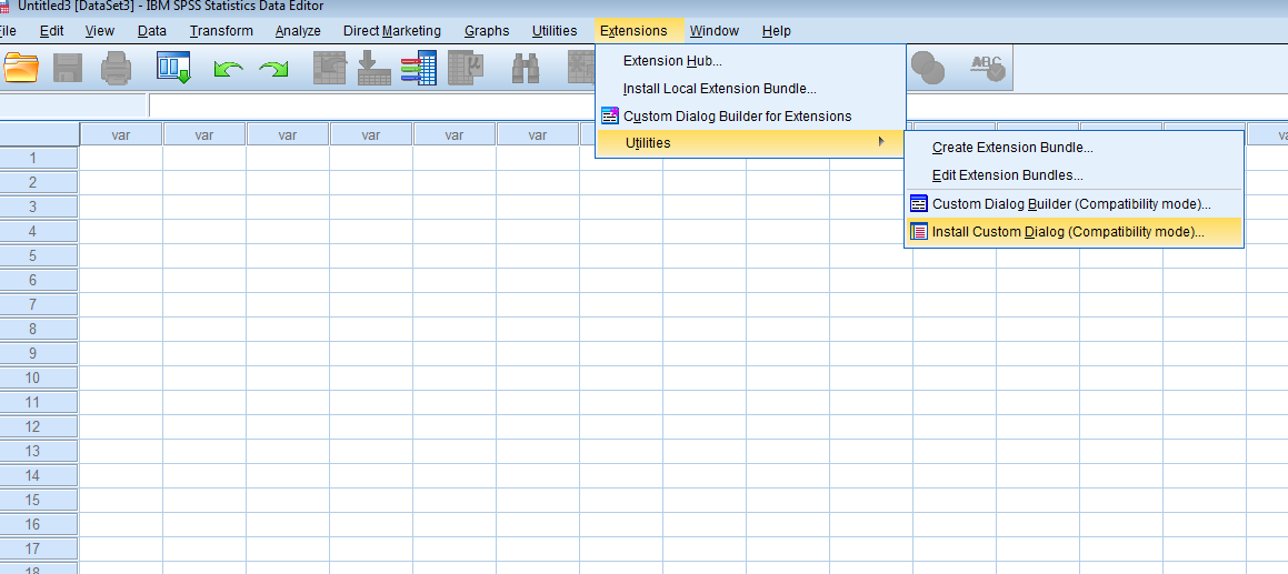 Splitting data in SPSS using visual binning