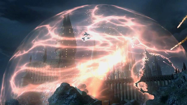 Protective Shield over Hogwarts | Hogwarts extreme, Deathly hallows ...