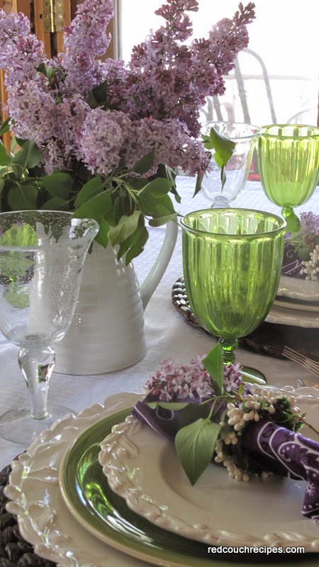 Red Couch Recipes: Lilacs in the Springtime Table