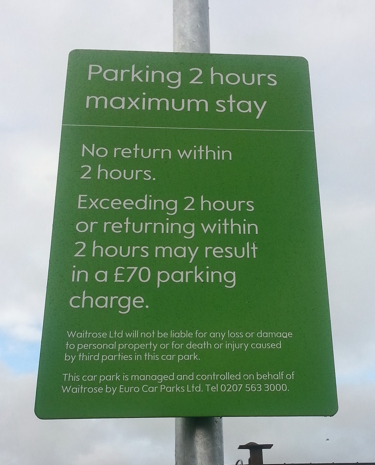 OUT OF MIND: OUNDLE WAITROSE - PARK AND THRIVE?