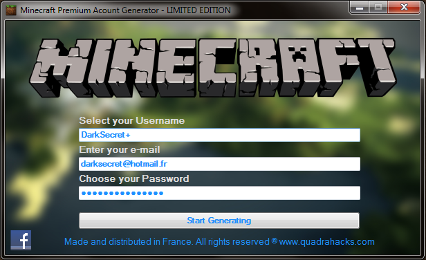 Minecraft Premium Account Generator