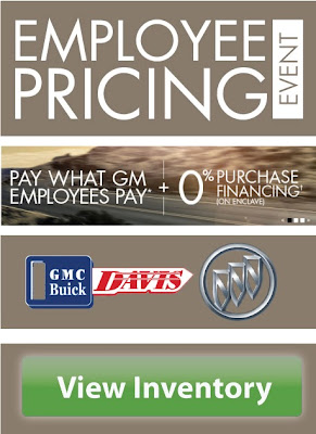 2011 Buick Employee Pricing at Davis GMC Buick - Davis GMC Buick Ltd.