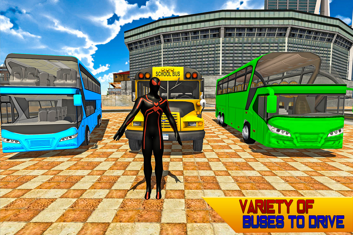 Spider Hero School Bus Driving 2017 | Game Rivals