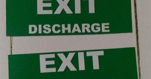 Cetak Stiker Tangerang: Pesan Sticker Rambu Emergency Exit