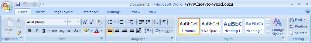What is the ribbon in Word 2007 | How to Word