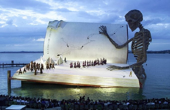 I Have Seen The Whole Of The Internet: Giant Floating Stage With Skeleton