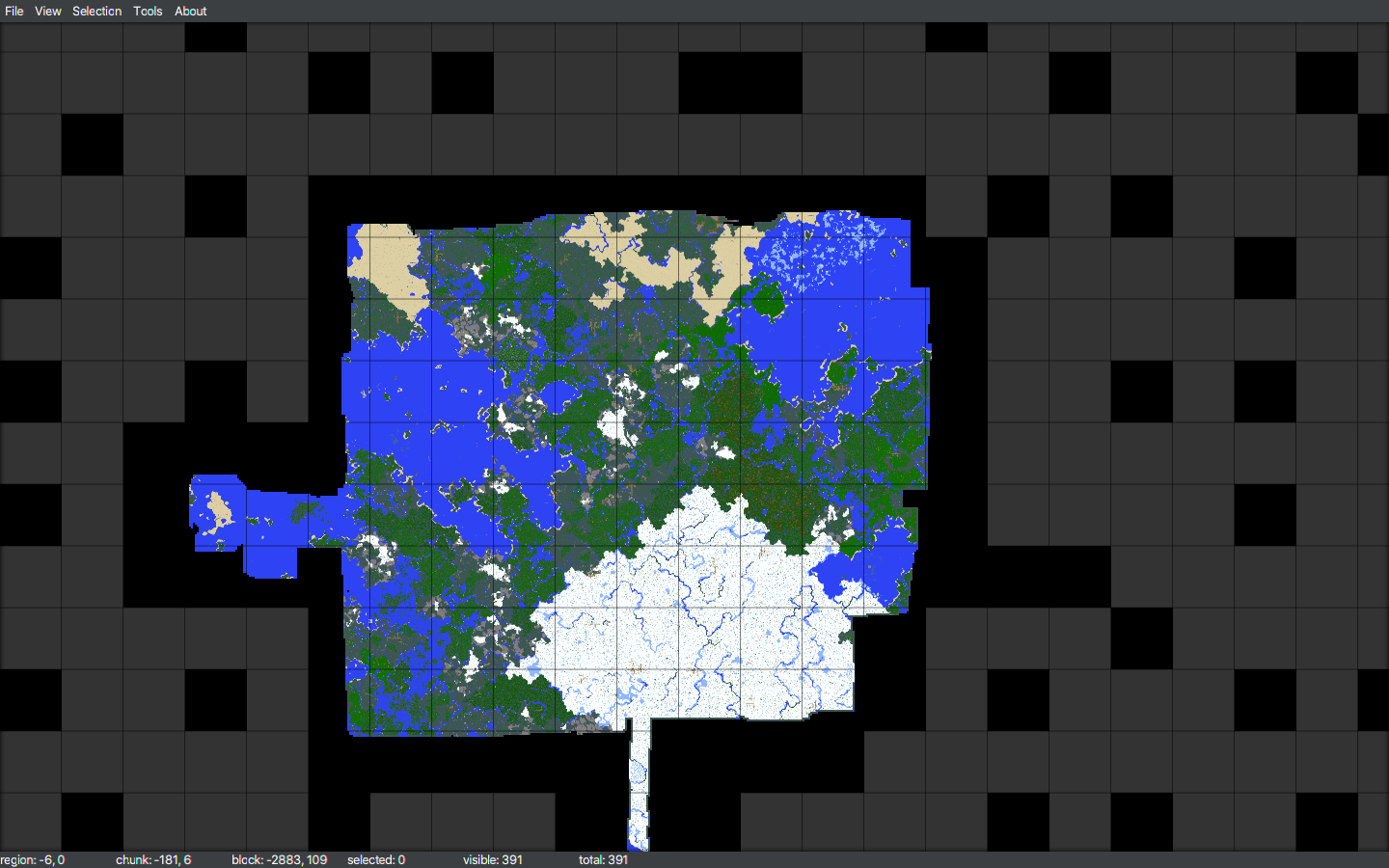 hawksnowlog: (mcaselector 編) Minecraft の mca ファイルを使ってチャンクデータを確認する方法