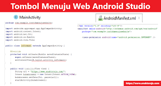 Cara Membuat Tombol Menuju Website Di Android Studio - Simentik