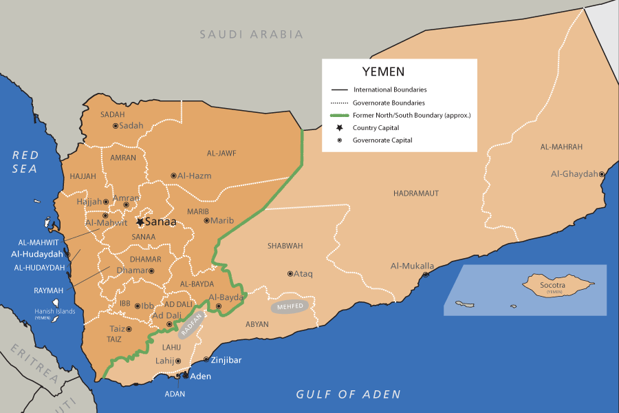 Yemen Map yemen-map