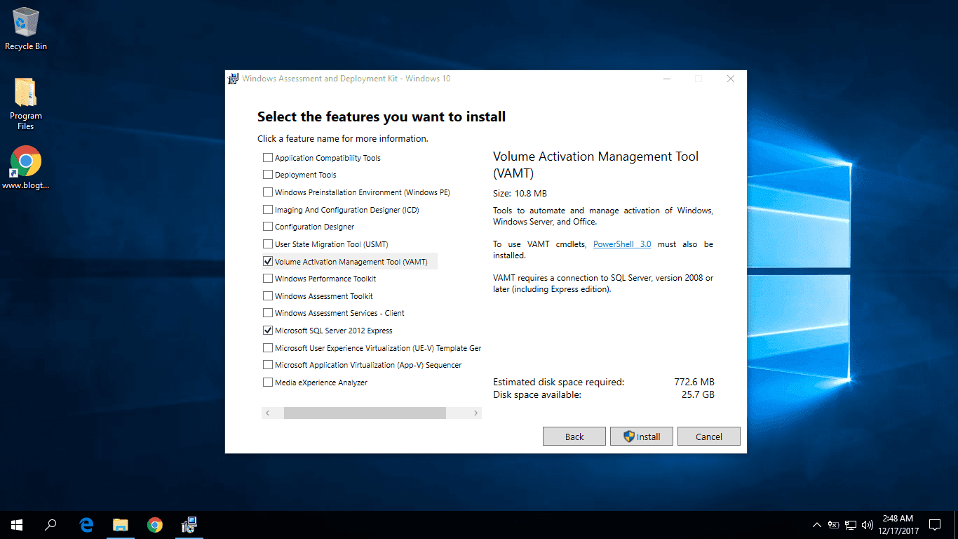 Hướng dẫn tải và cài đặt công cụ Volume Activation Management 3.1 kiểm ...