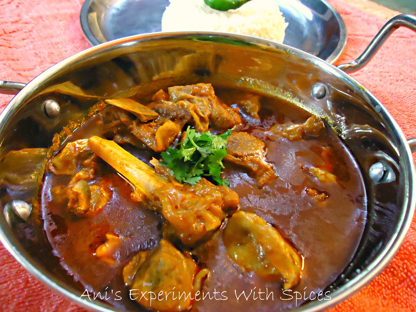 Ani's Experiments With Spices: Mutton Rogan Josh ~ A Kashmiri Delicacy