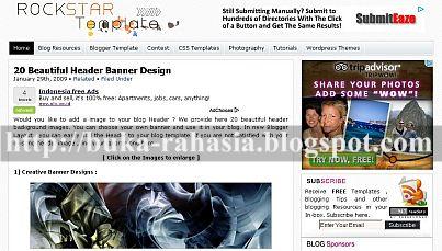 Contoh Gambar Header Blog Gratis Berkualitas Tinggi | Master Mahasin