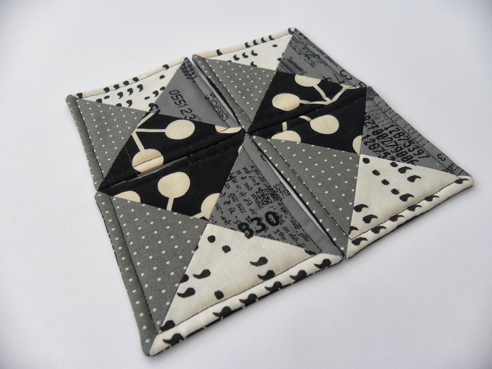 Becca Lou Creates: Weekend Stitching - Patchwork Coasters Trial