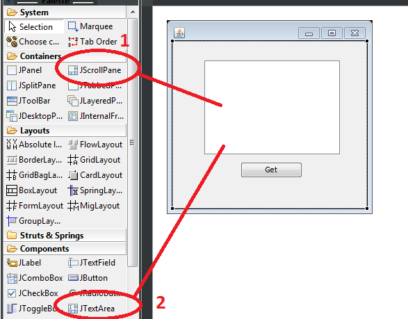 Get Text And Jtextarea In Eclipse Swing ~ Thế Giới Giải Mã