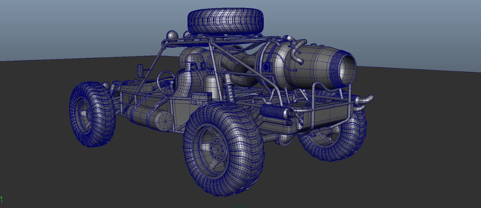 3d modeling: Post apocalyptic Dune Buggy