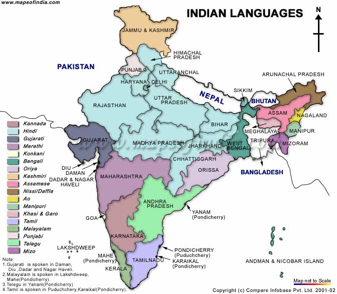 India - The land of diversity: Hindi, lengua oficial de la India
