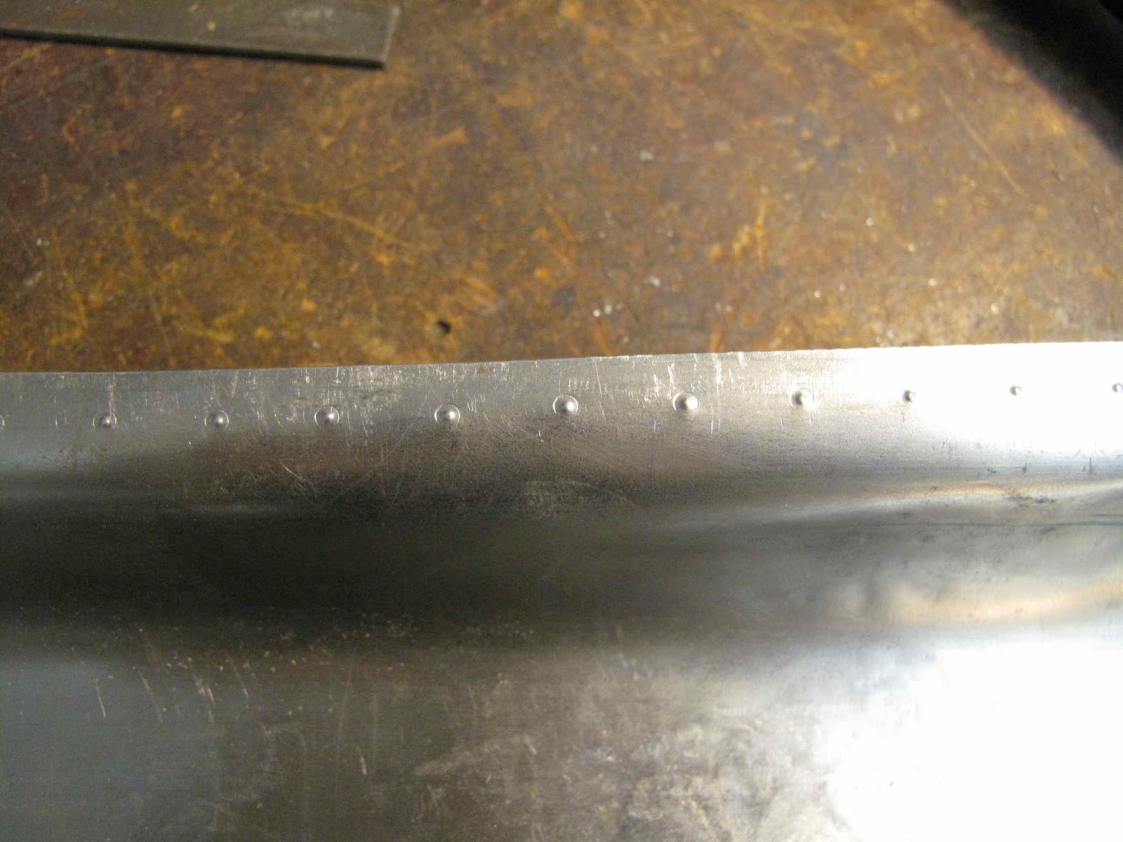 Curtiss OX-5 Rebuild: Weld Bumps on Exhaust Manifold Shells